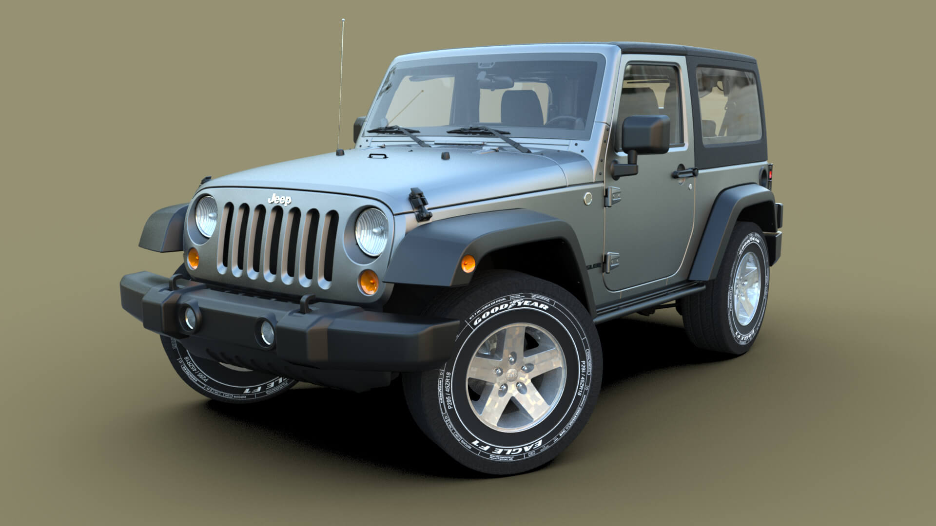 Jeep Wrangler 2012 - 3D Model by nerdadantes