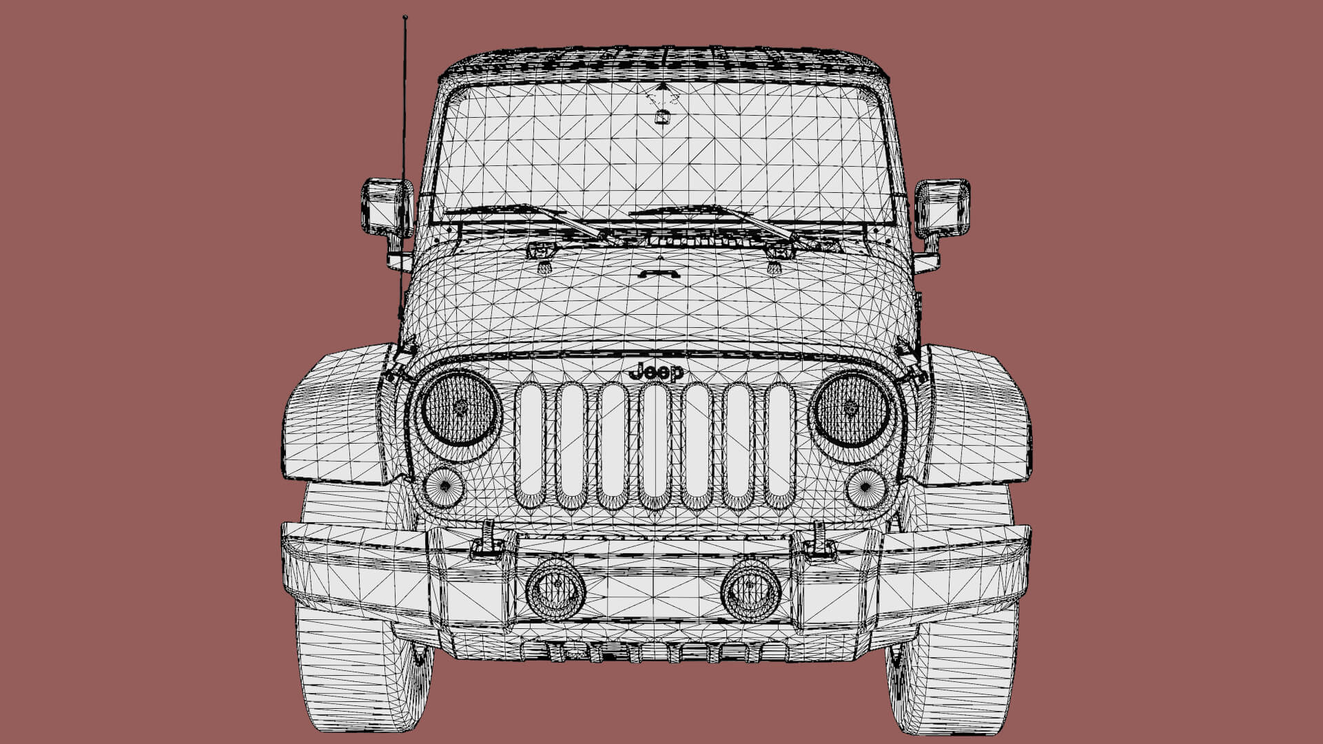 Jeep Wrangler 2012 - 3D Model by nerdadantes