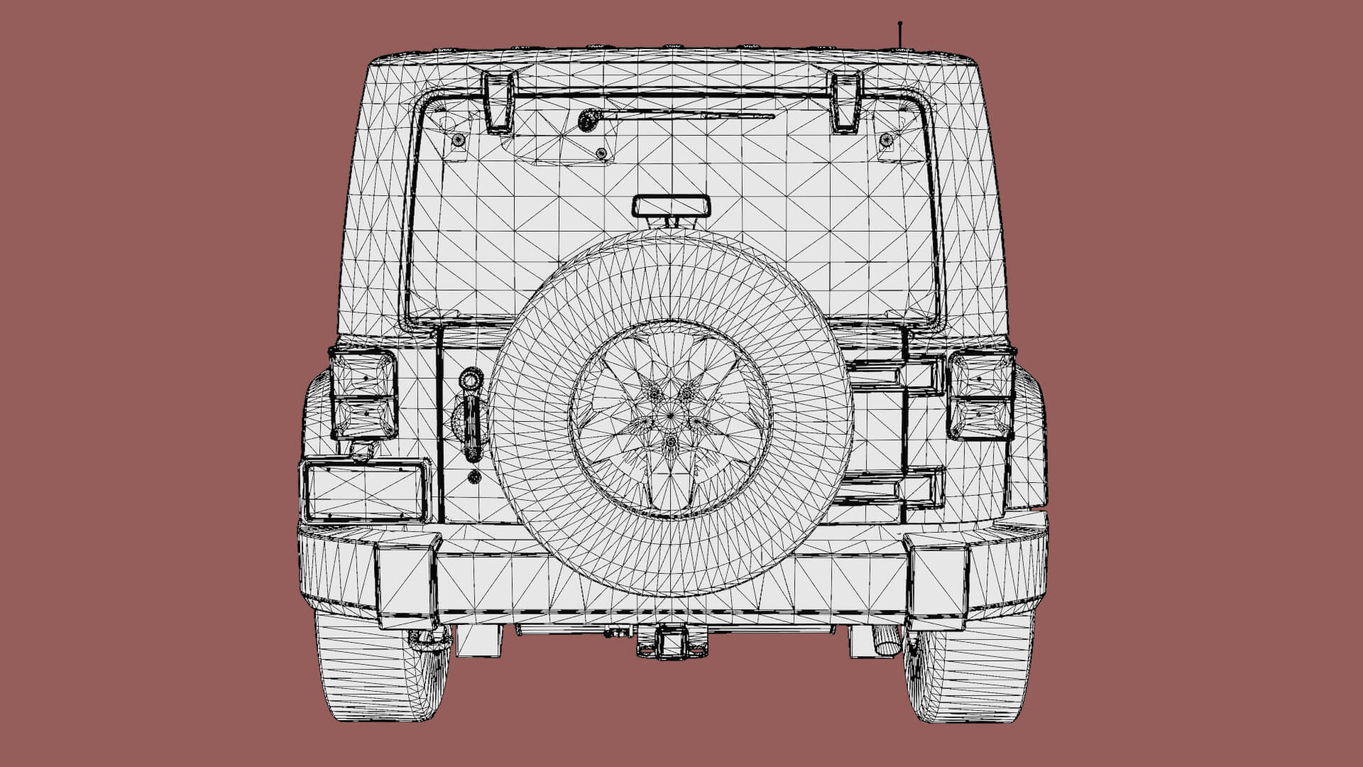 Jeep Wrangler 2012 - 3D Model by nerdadantes
