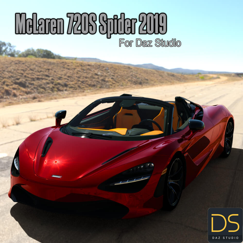 McLaren 720S Spider 2019 - Daz Content by nerdadantes