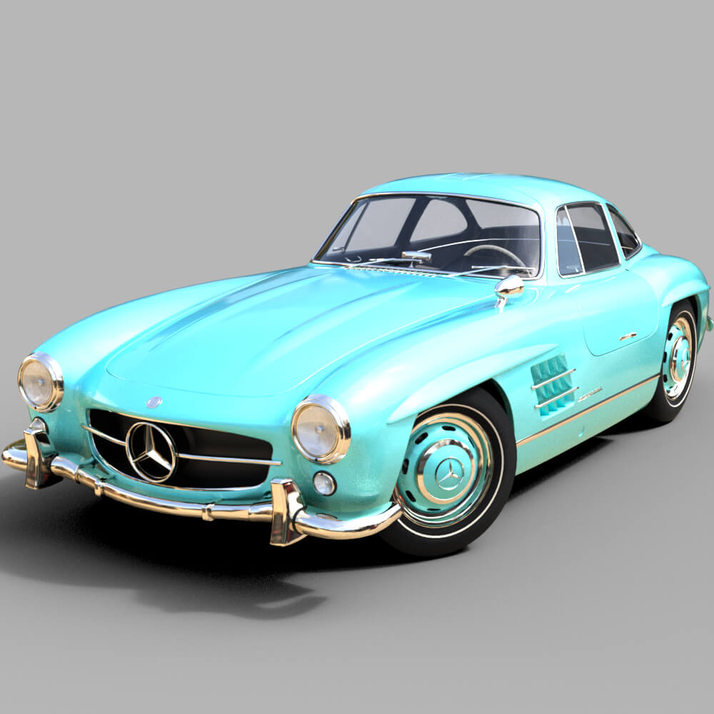 Mercedes-Benz 300SL 1955 3D Model by nerdadantes