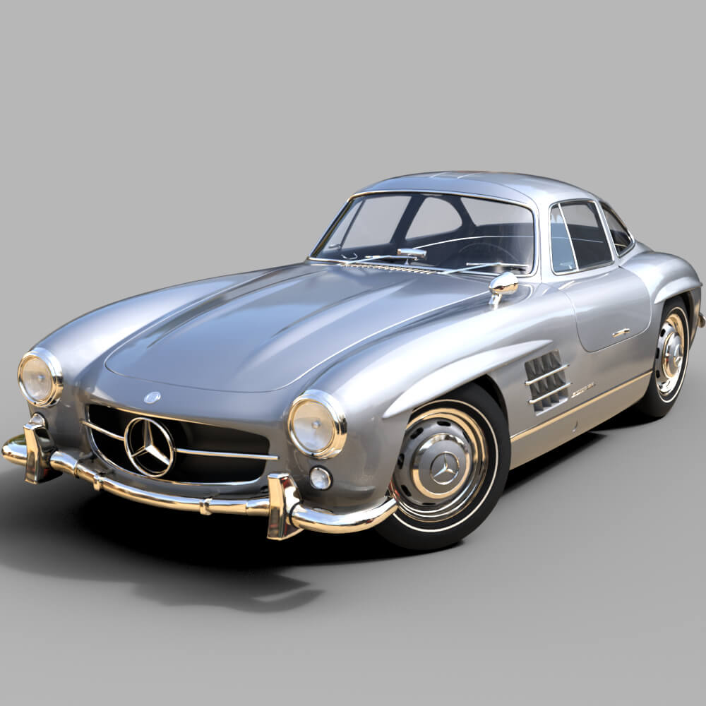 Mercedes-Benz 300SL 1955 3D Model by nerdadantes