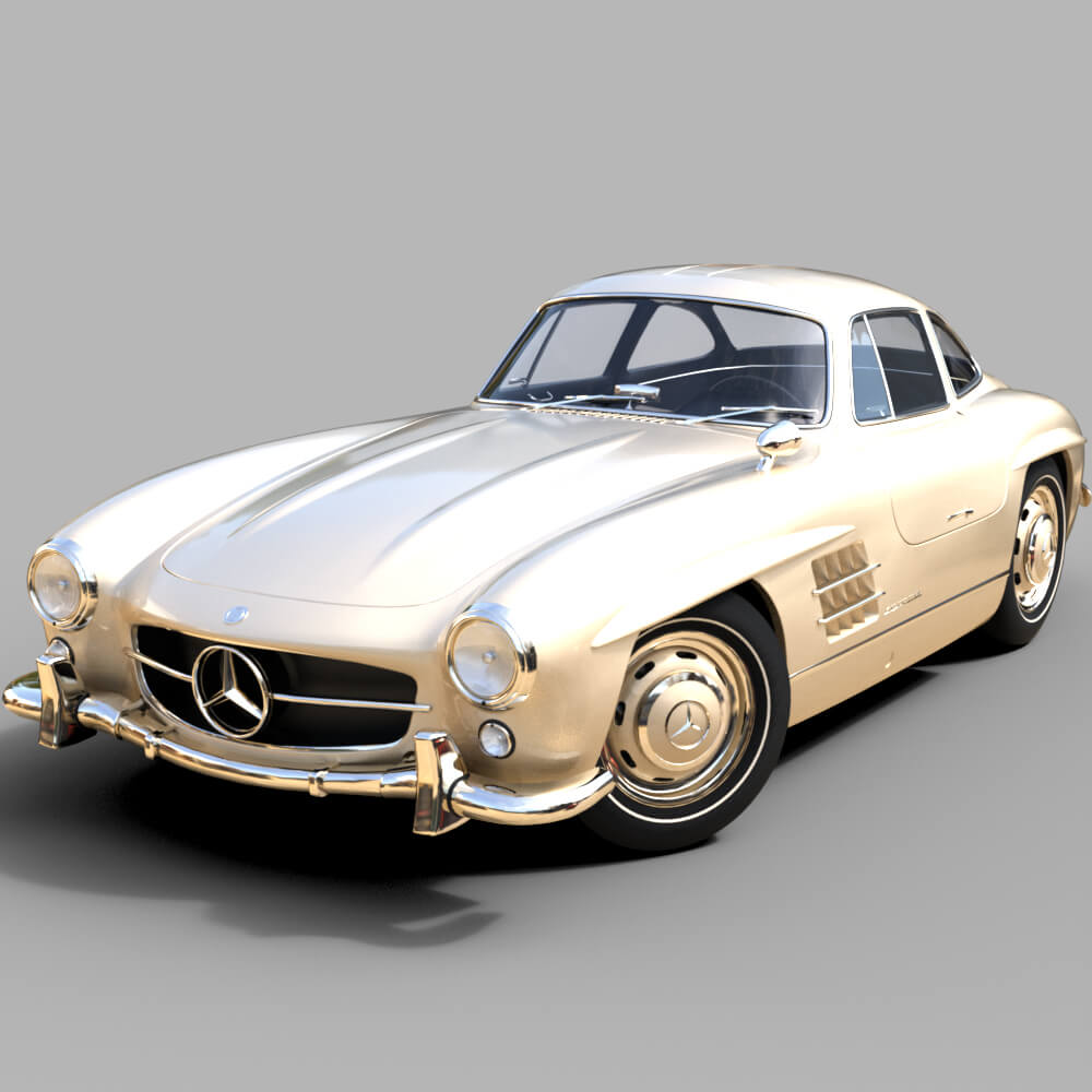 Mercedes-Benz 300SL 1955 3D Model by nerdadantes