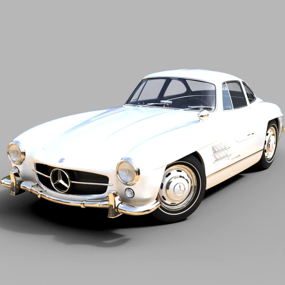 Mercedes-Benz 300SL 1955 3D Model by nerdadantes