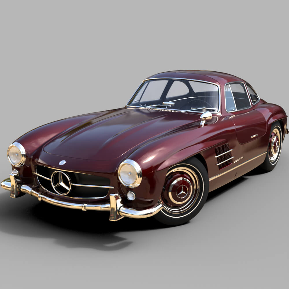 Mercedes-Benz 300SL 1955 3D Model by nerdadantes