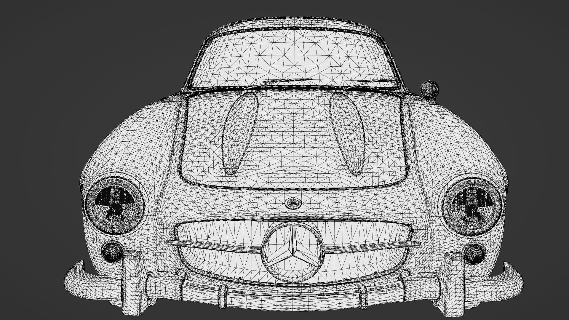 Mercedes-Benz 300SL 1955 3D Model by nerdadantes