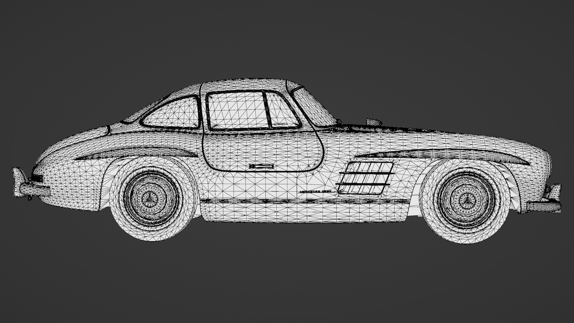 Mercedes-Benz 300SL 1955 3D Model by nerdadantes
