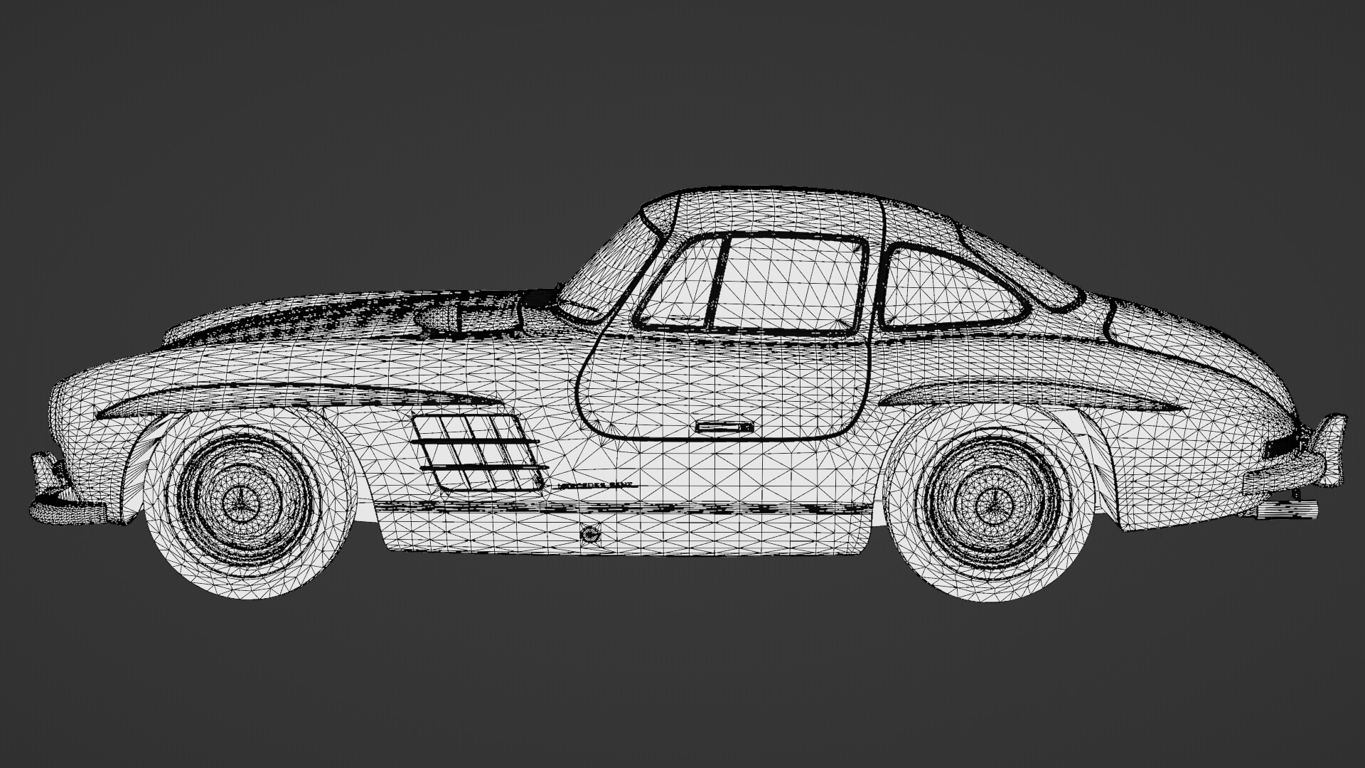 Mercedes-Benz 300SL 1955 3D Model by nerdadantes