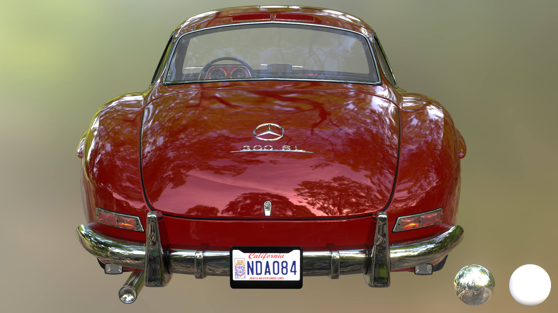 Mercedes-Benz 300SL 1955 3D Model by nerdadantes