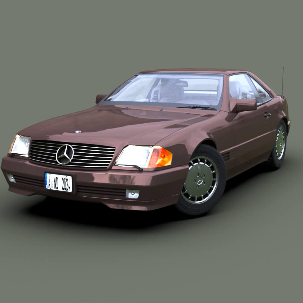 Mercedes-Benz SL 1990 Daz Content by nerdadantes