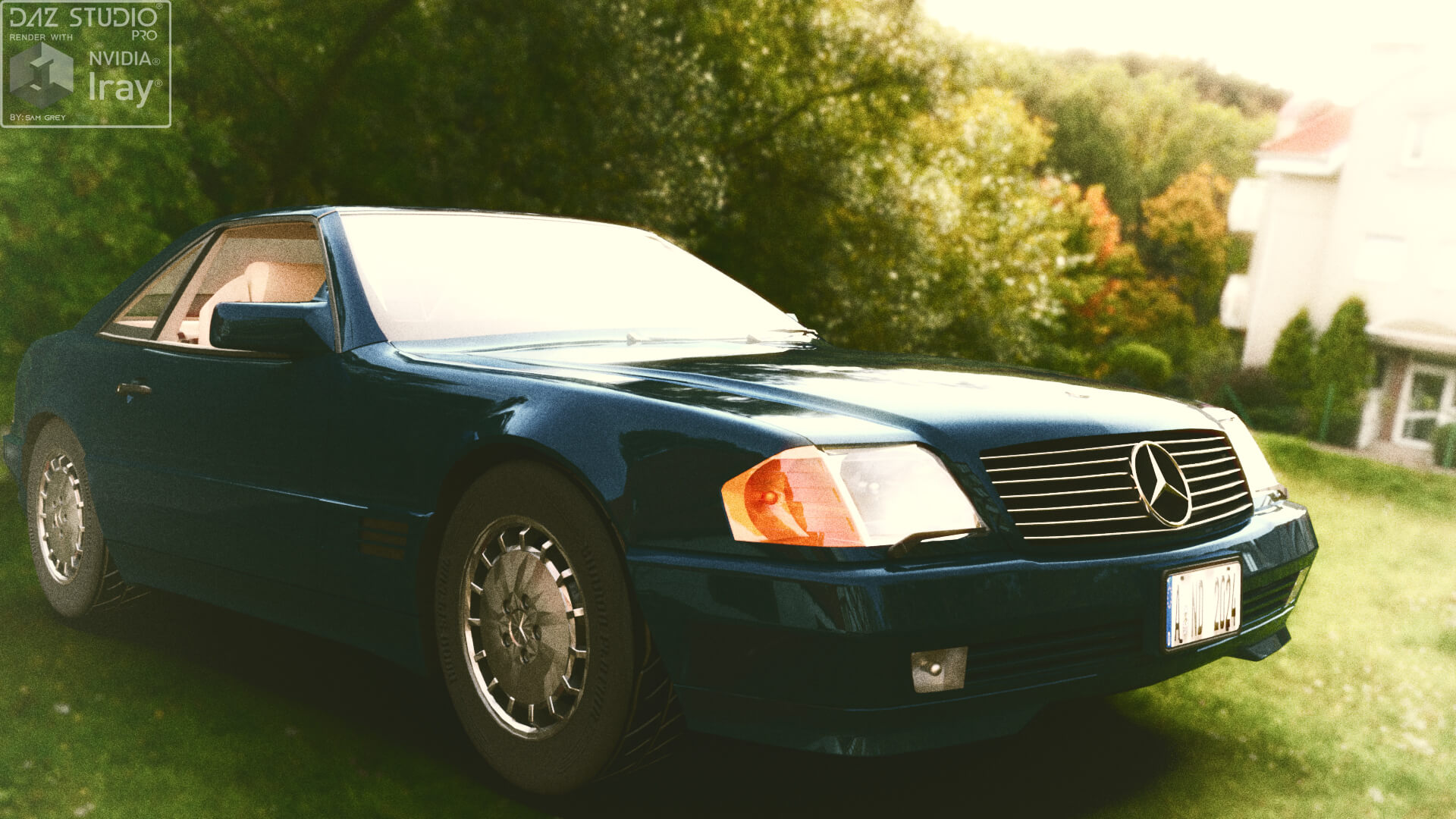 Mercedes-Benz SL 1990 Daz Content by nerdadantes