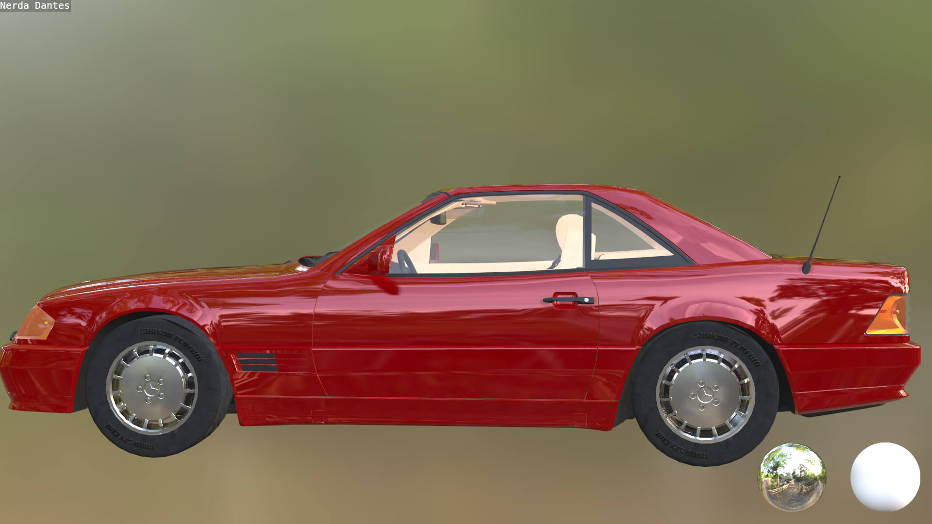 Mercedes-Benz SL 1990 Daz Content by nerdadantes
