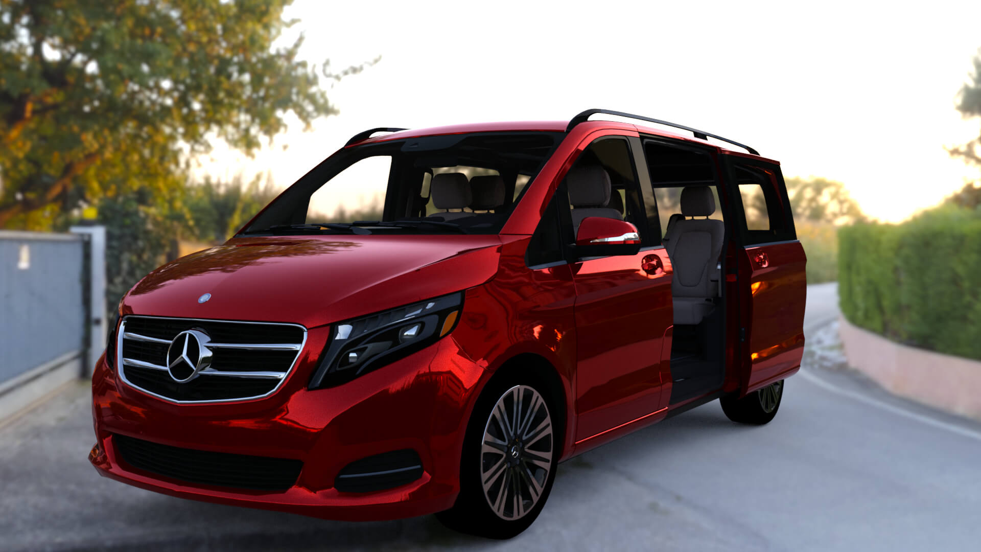 Mercedes-Benz V-Class 2021 3D Model by nerdadantes