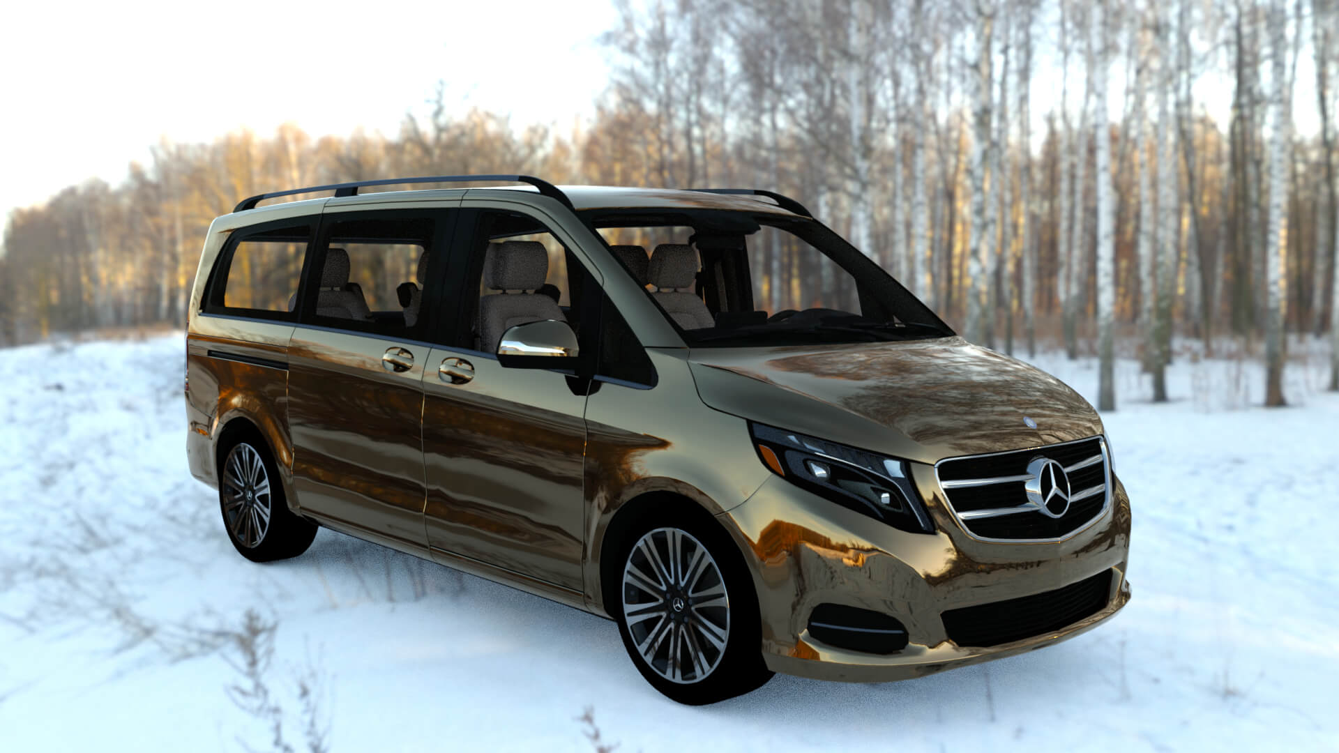 Mercedes-Benz V-Class 2021 3D Model by nerdadantes