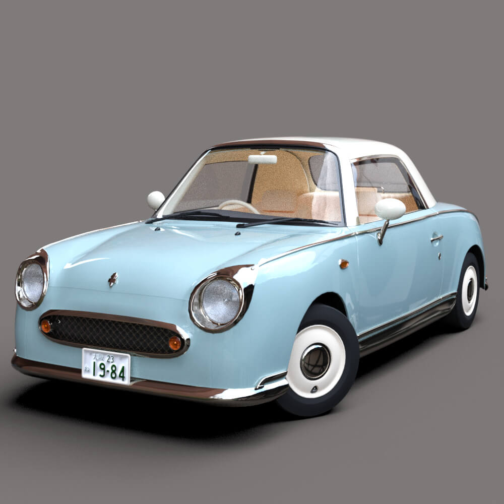 Nissan Figaro 1991 - 3D Model by nerdadantes