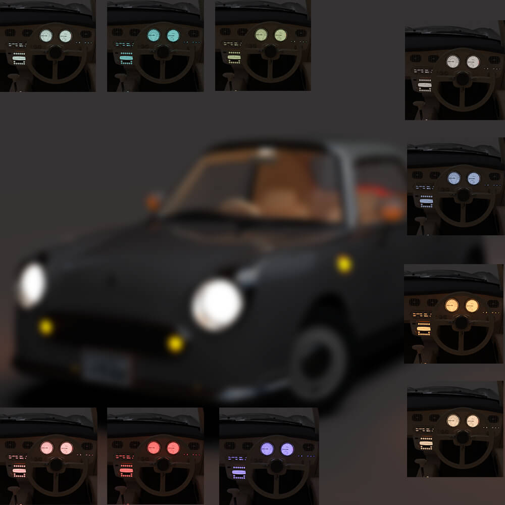 Nissan Figaro 1991 - 3D Model by nerdadantes