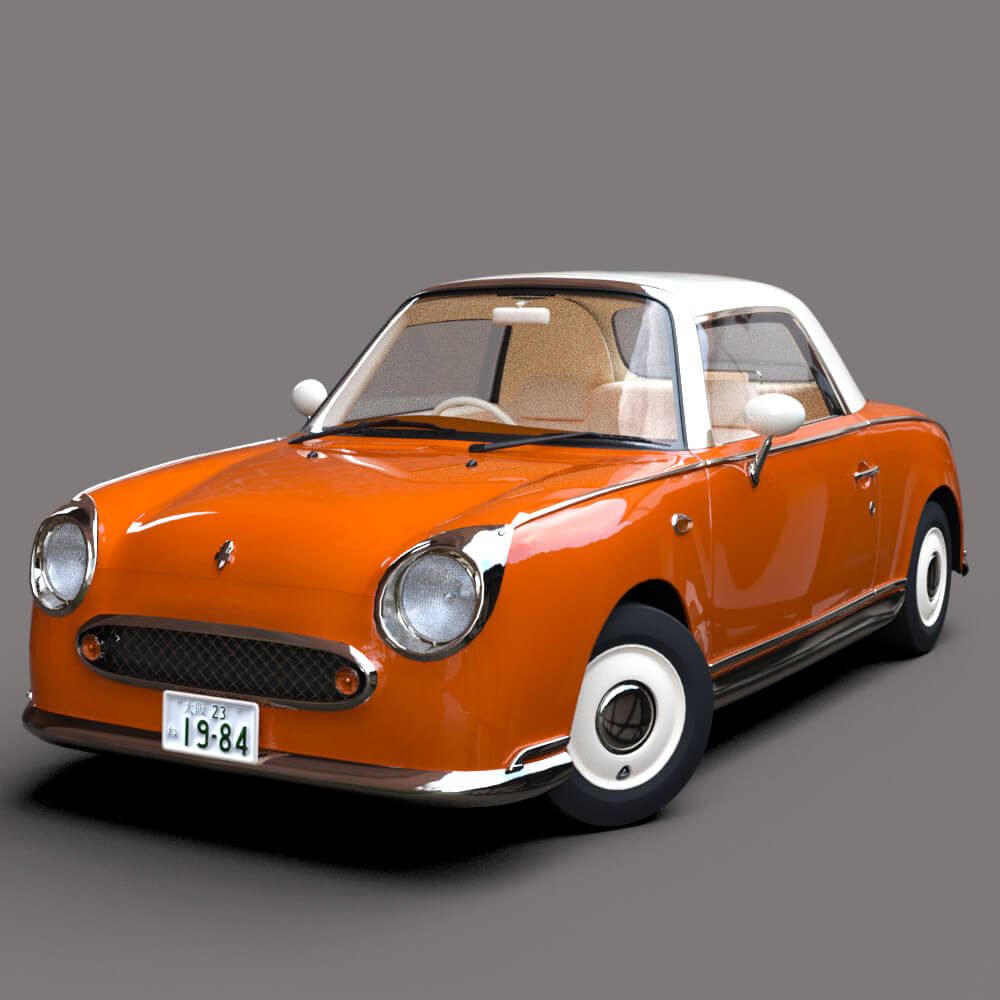Nissan Figaro 1991 for DAZ Studio by nerdadantes