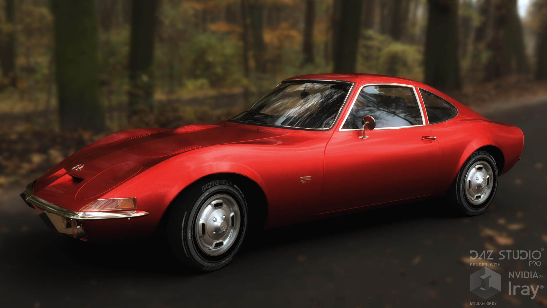 Opel GT 1968 - 3D Model by nerdadantes