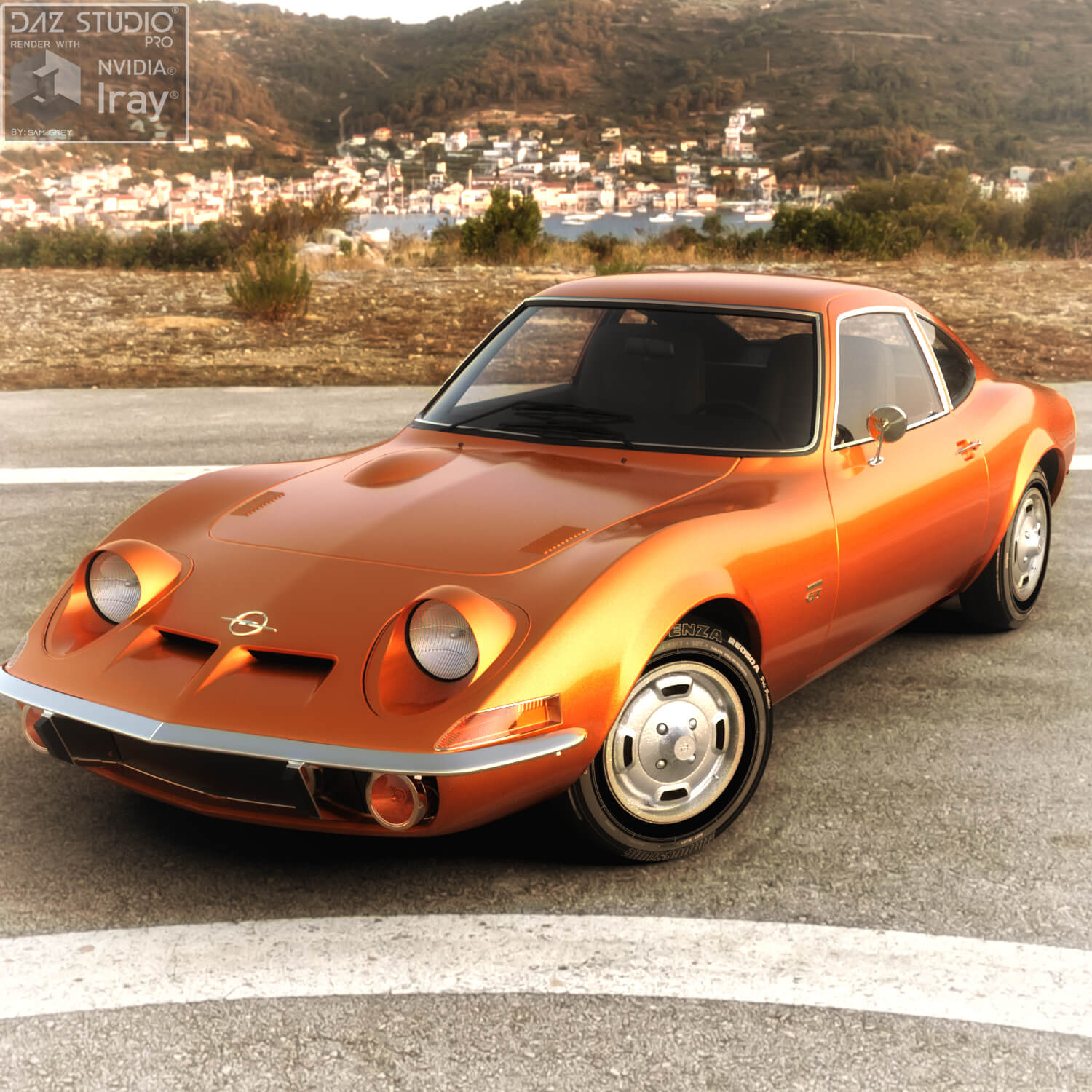 Opel GT 1968 - 3D Model by nerdadantes