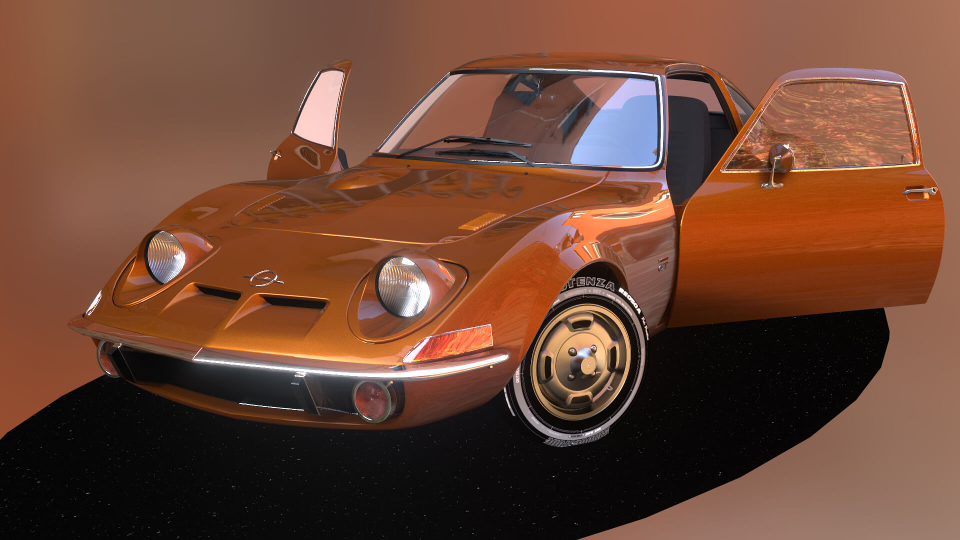Opel GT 1968 - 3D Model by nerdadantes