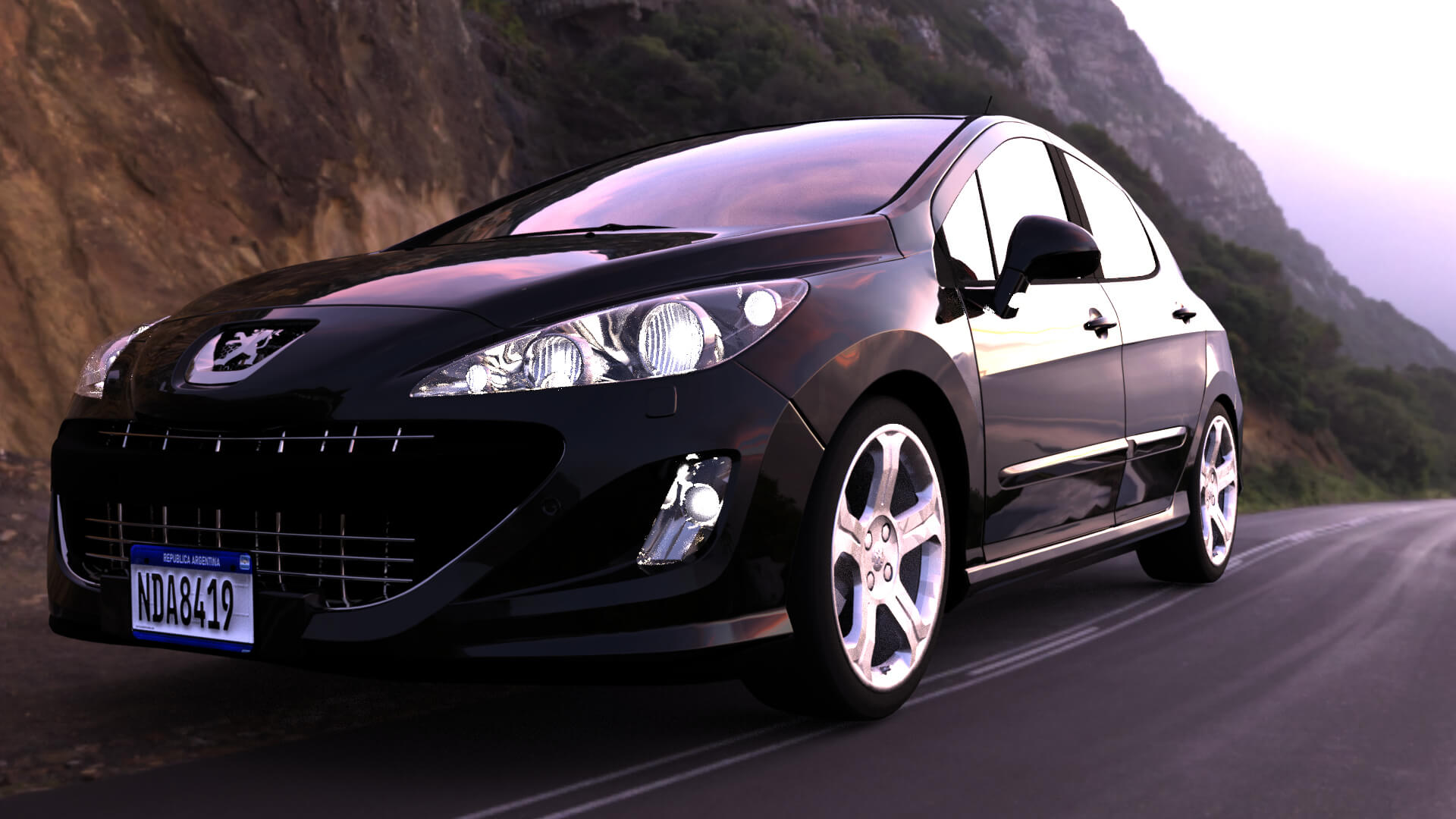 Peugeot 308 - 3D Model by nerdadantes