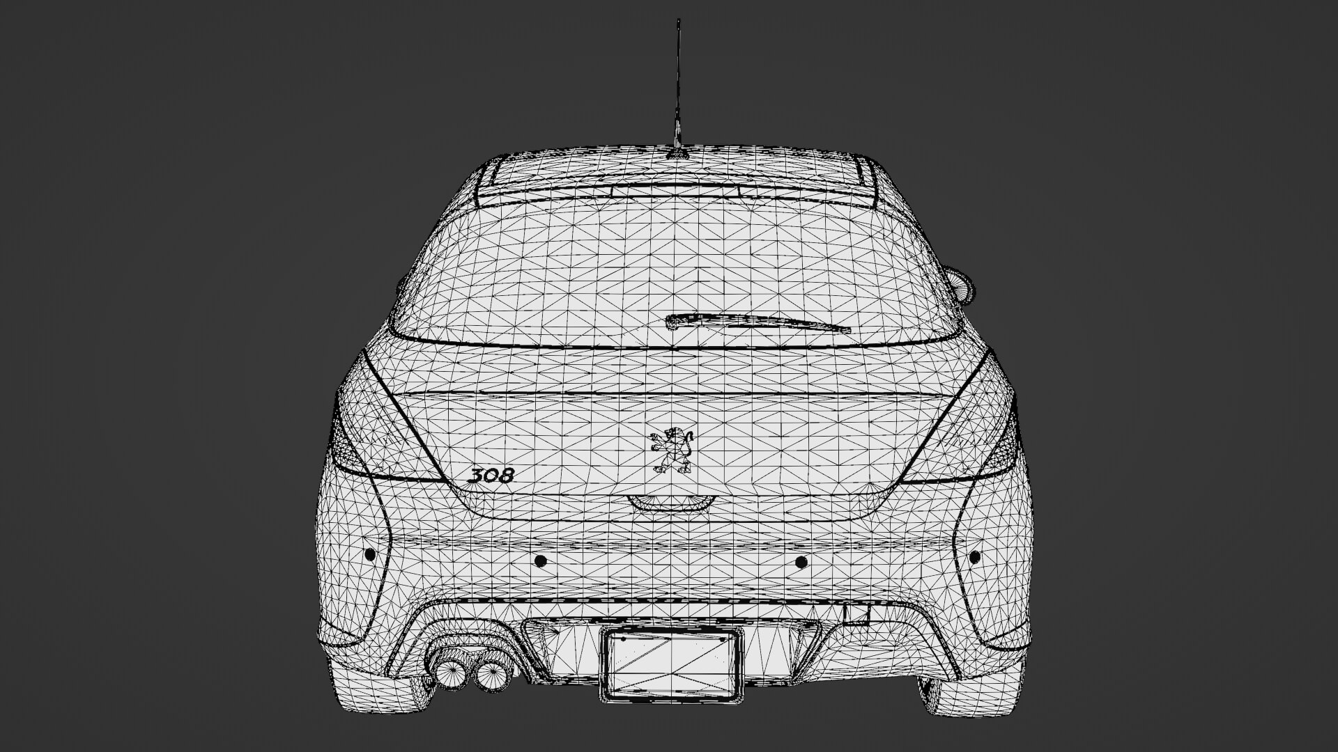 Peugeot 308 - 3D Model by nerdadantes