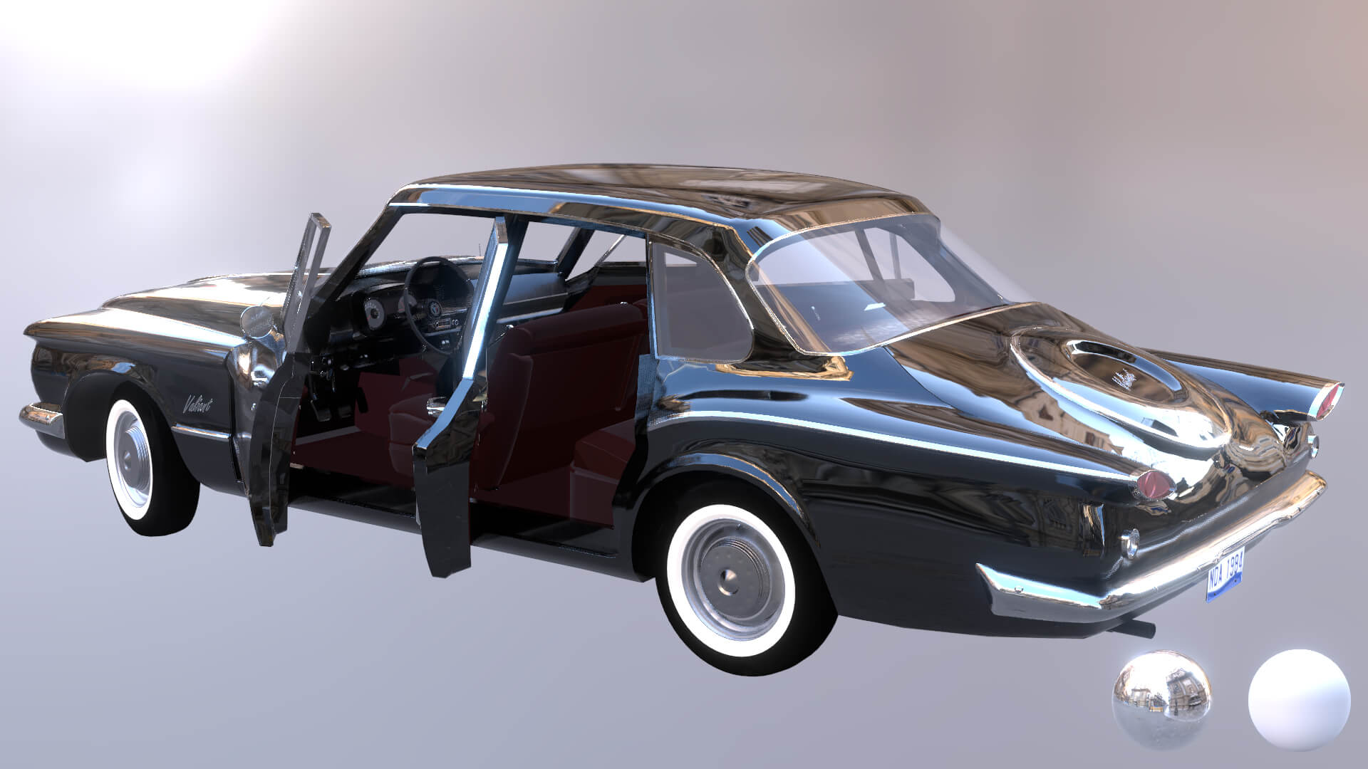 Plymouth 1960 3D Model by nerdadantes