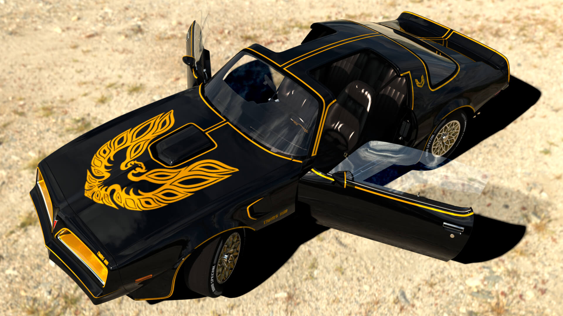 Pontiac Firebird Trans Am 1977 - 3D Model by nerdadantes