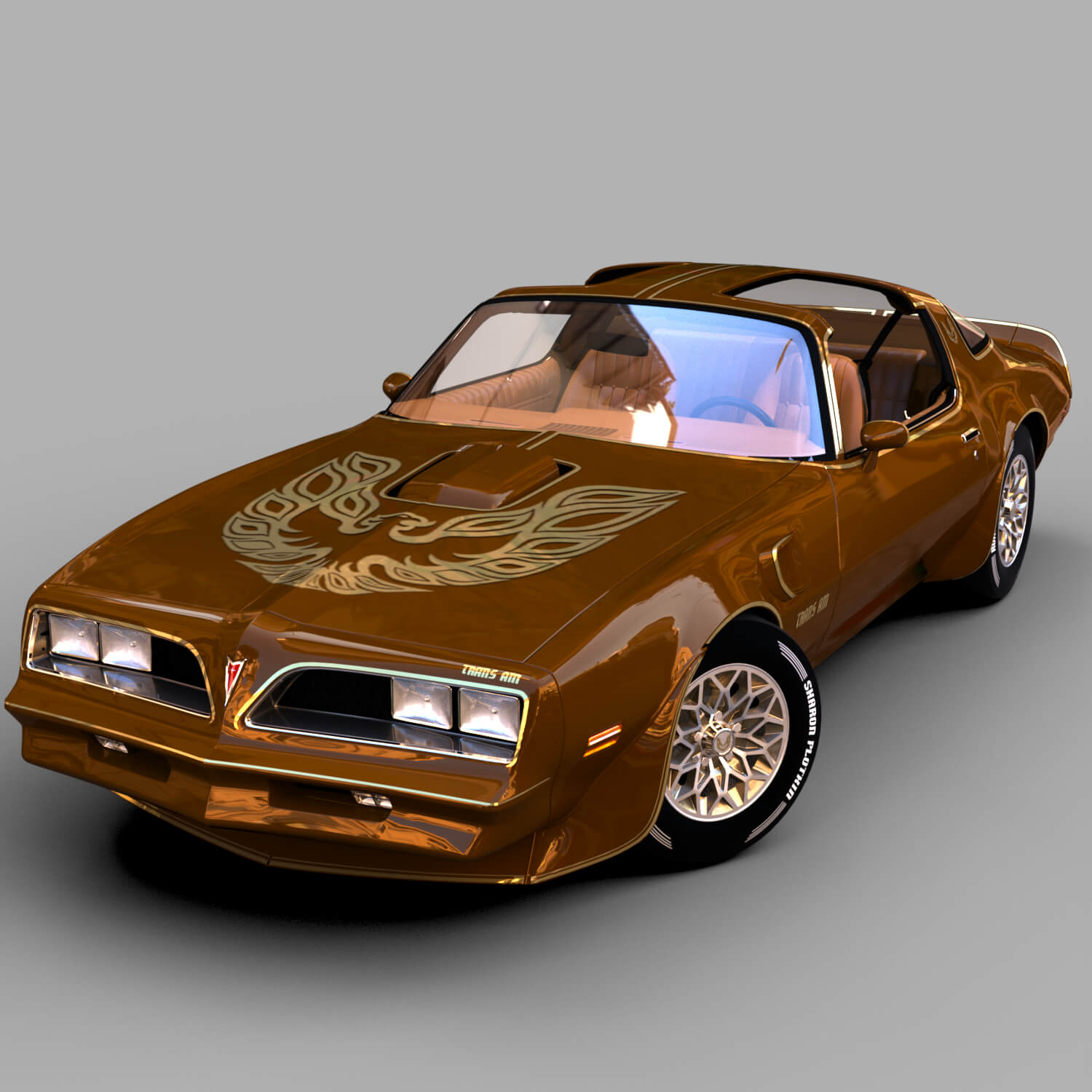 Pontiac Firebird Trans Am 1977 - 3D Model by nerdadantes