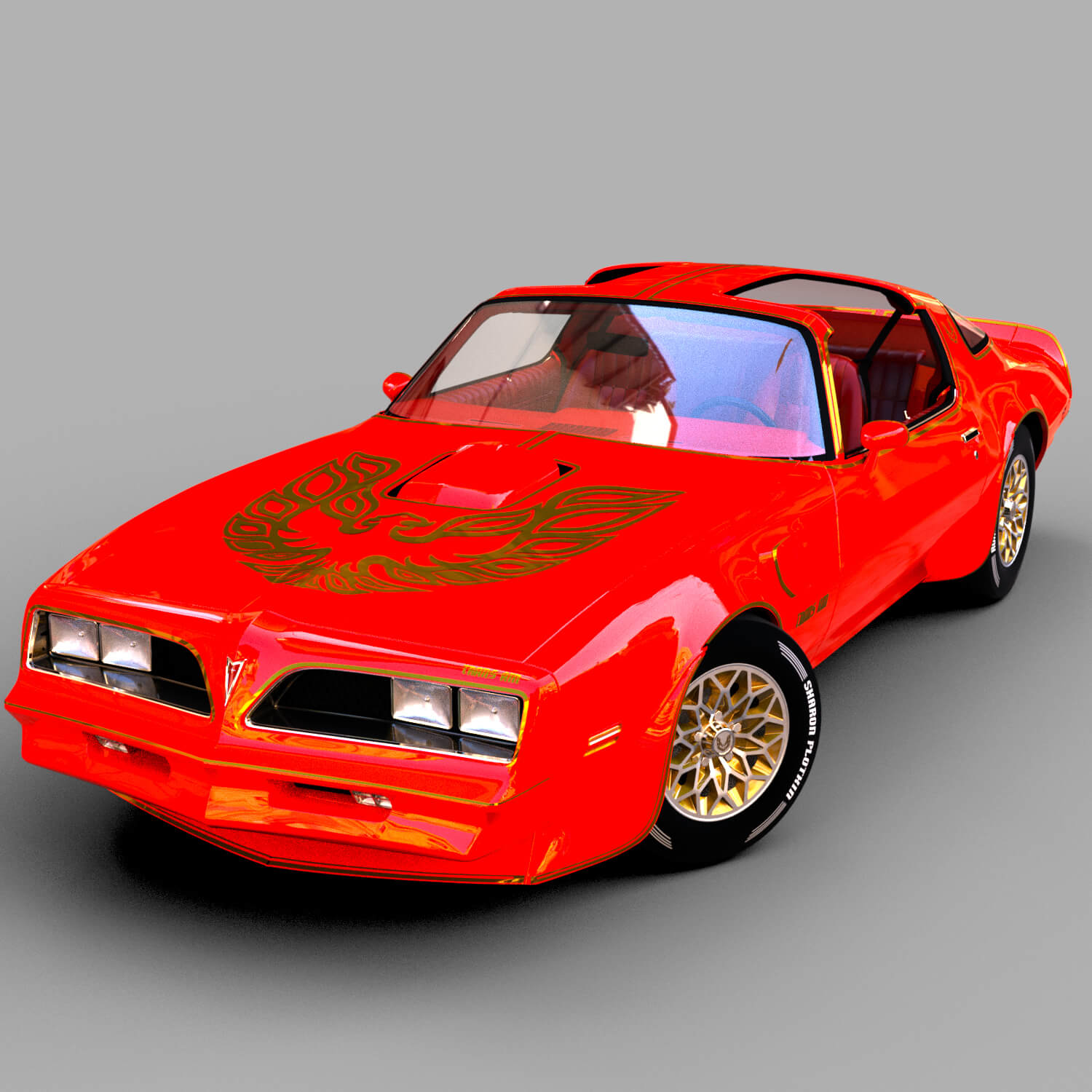 Pontiac Firebird Trans Am 1977 - 3D Model by nerdadantes