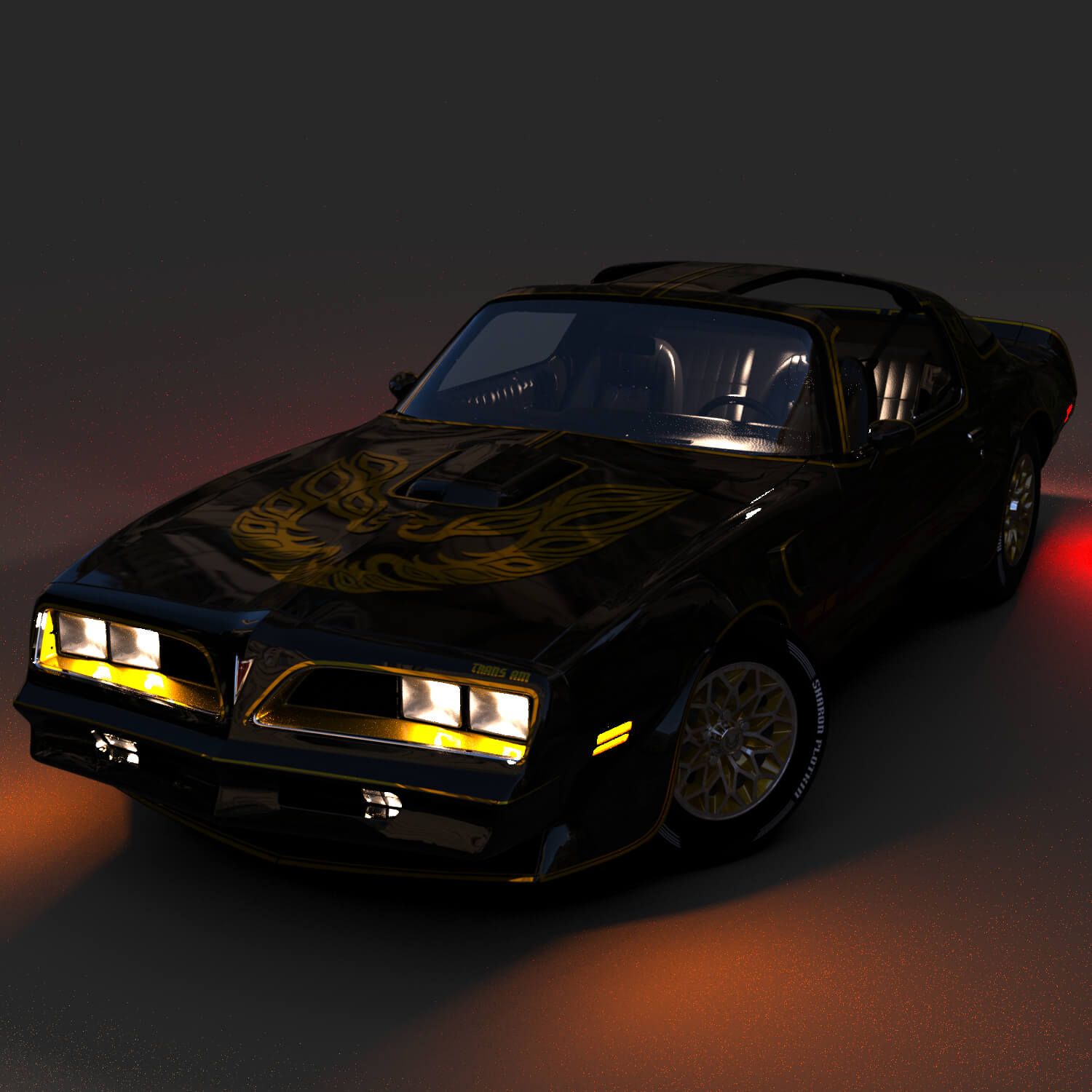 Pontiac Firebird Trans Am 1977 - 3D Model by nerdadantes