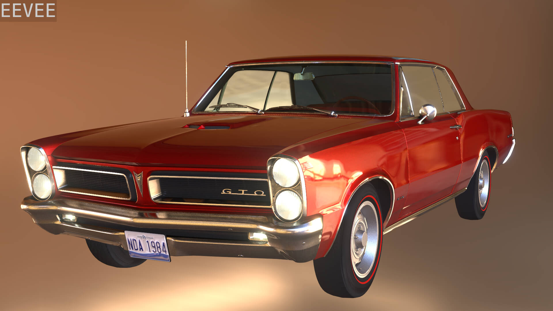 Pontiac GTO 1965 for DAZ Studio by nerdadantes
