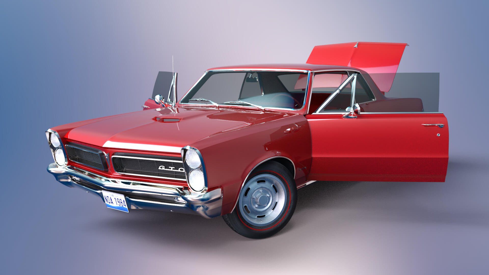 Pontiac GTO 1965 - 3D Model by nerdadantes