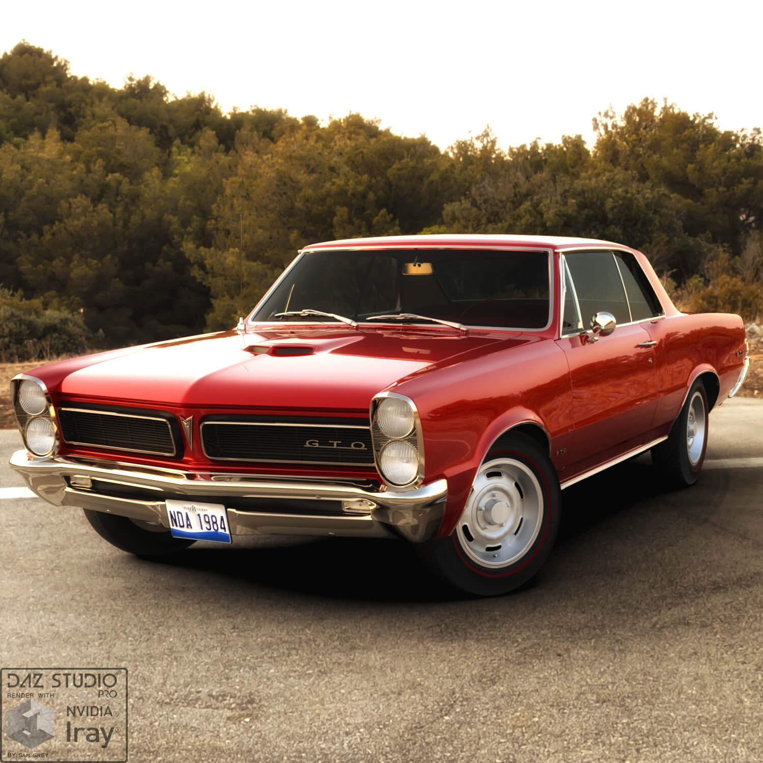 Pontiac GTO 1965 - 3D Model by nerdadantes