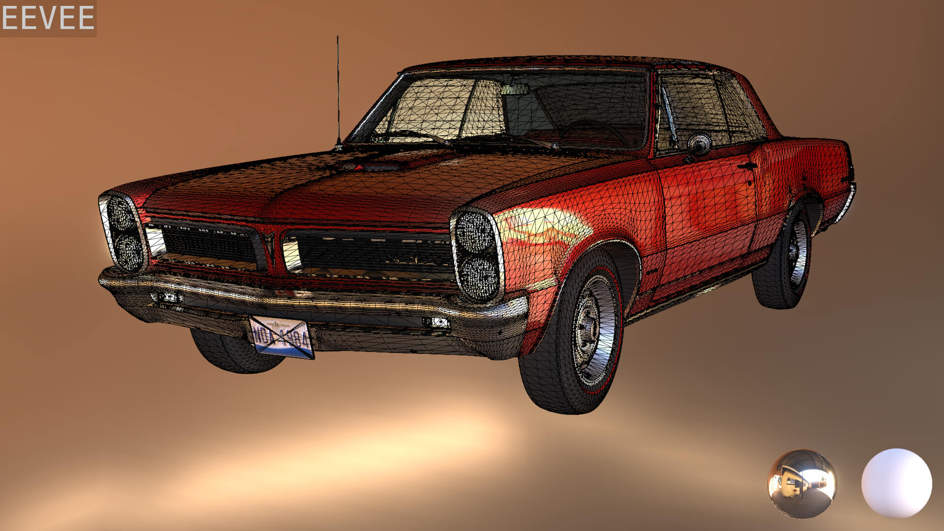 Pontiac GTO 1965 - 3D Model by nerdadantes