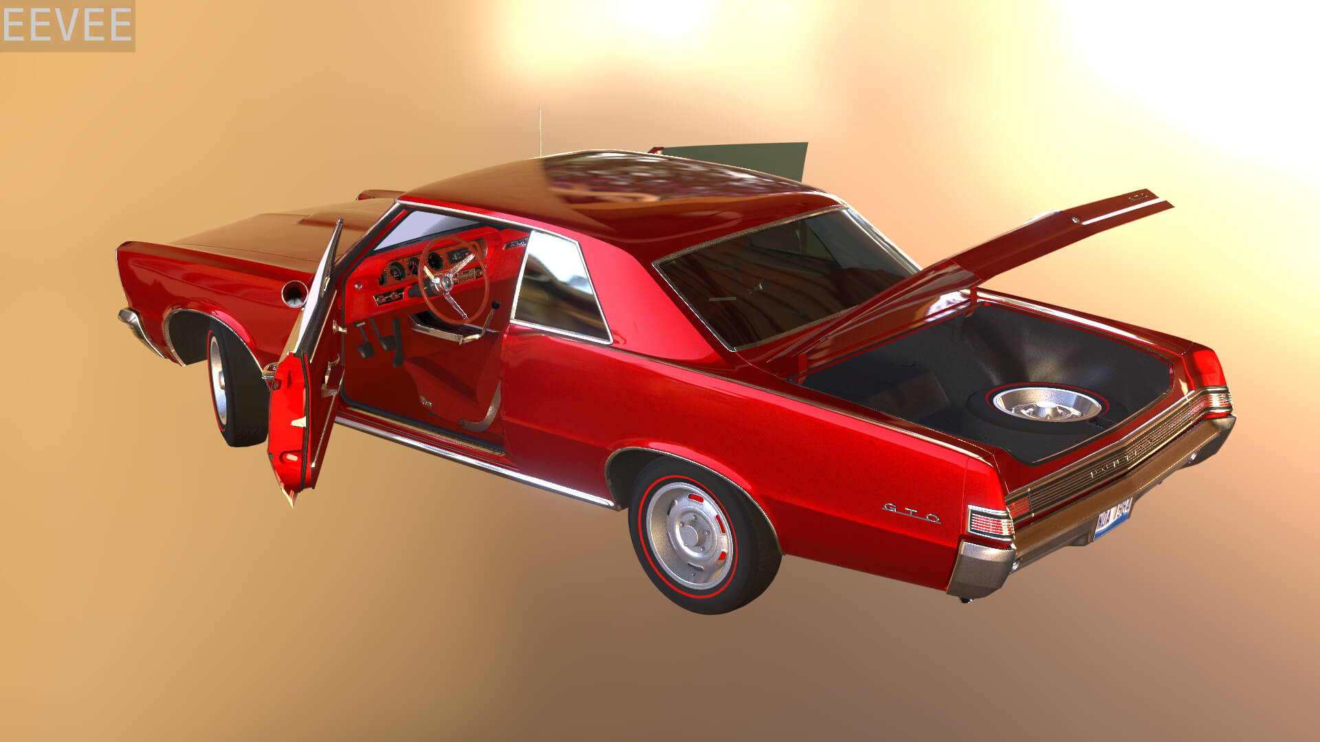 Pontiac GTO 1965 - 3D Model by nerdadantes