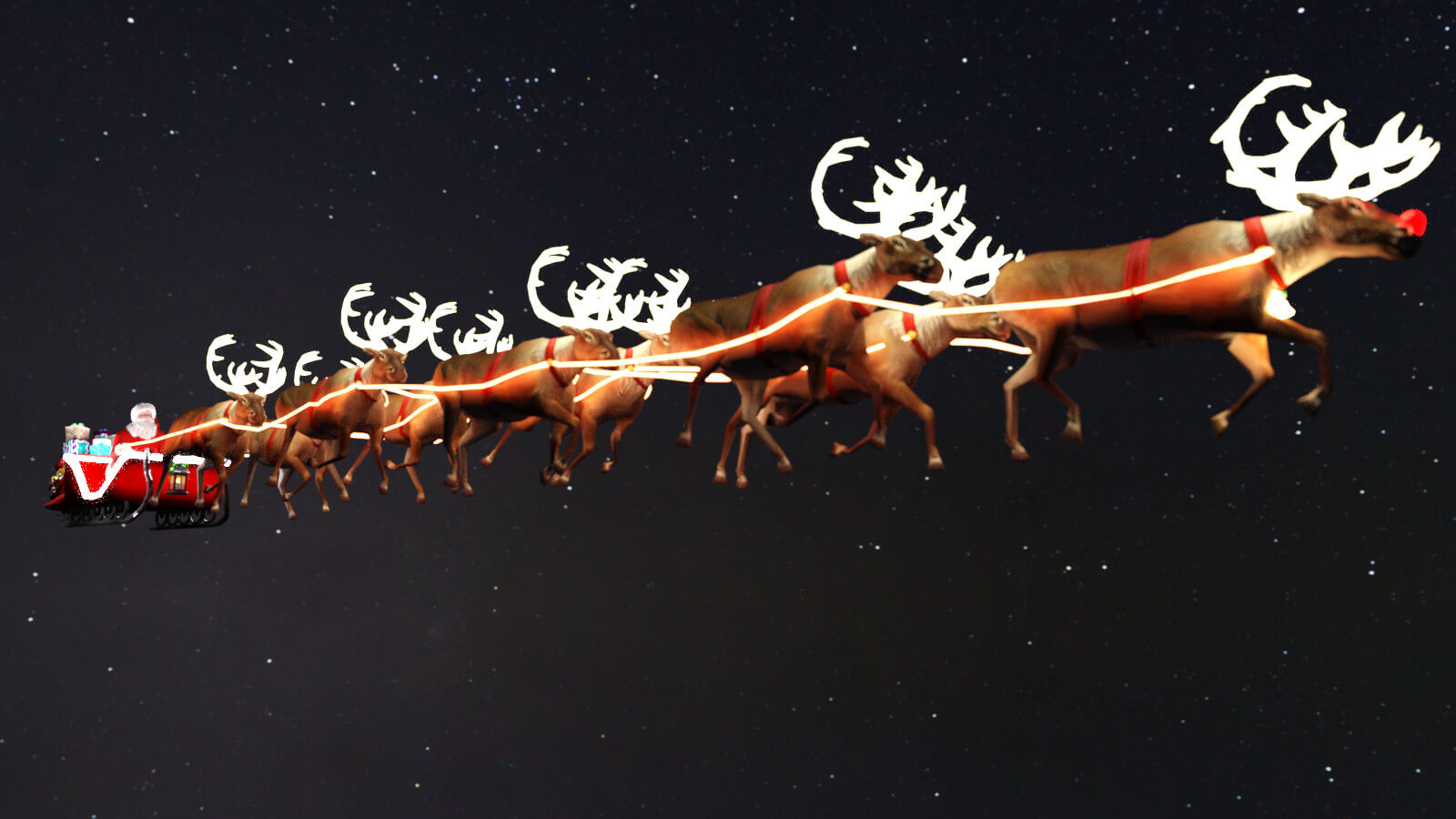 Santa's Sleigh - 3D Model by nerdadantes