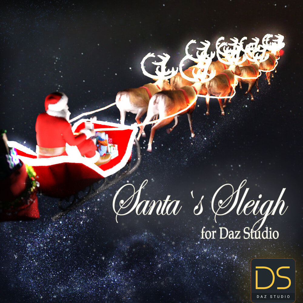 Santa's Sleigh - Daz Content by nerdadantes