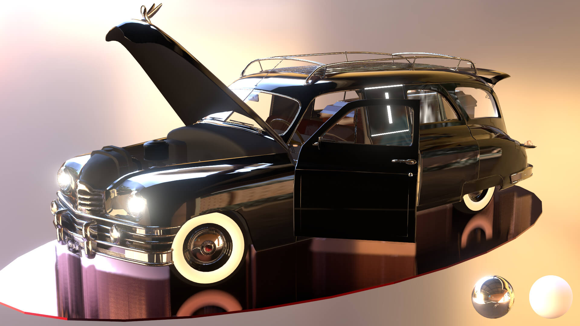 Sedan 1948 (Hearse) - 3D Model by nerdadantes