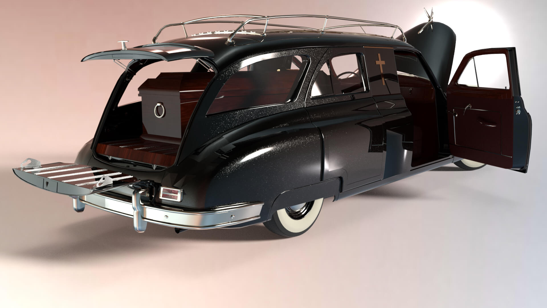 Sedan 1948 (Hearse) for DAZ Studio by nerdadantes