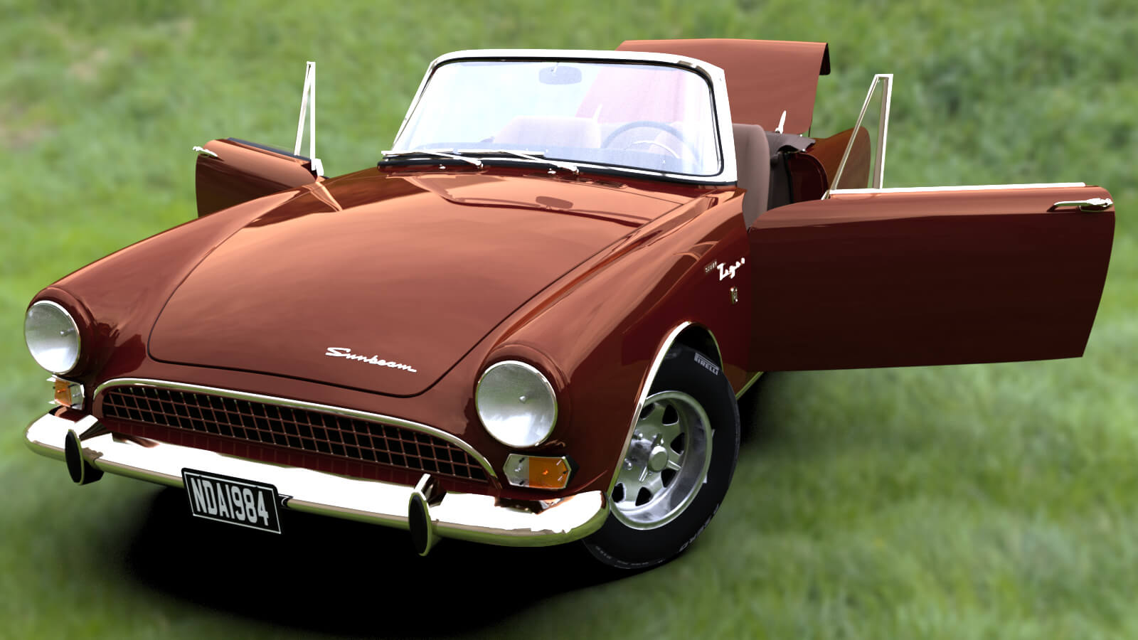 Sunbeam Tiger 1967 3D Model by nerdadantes