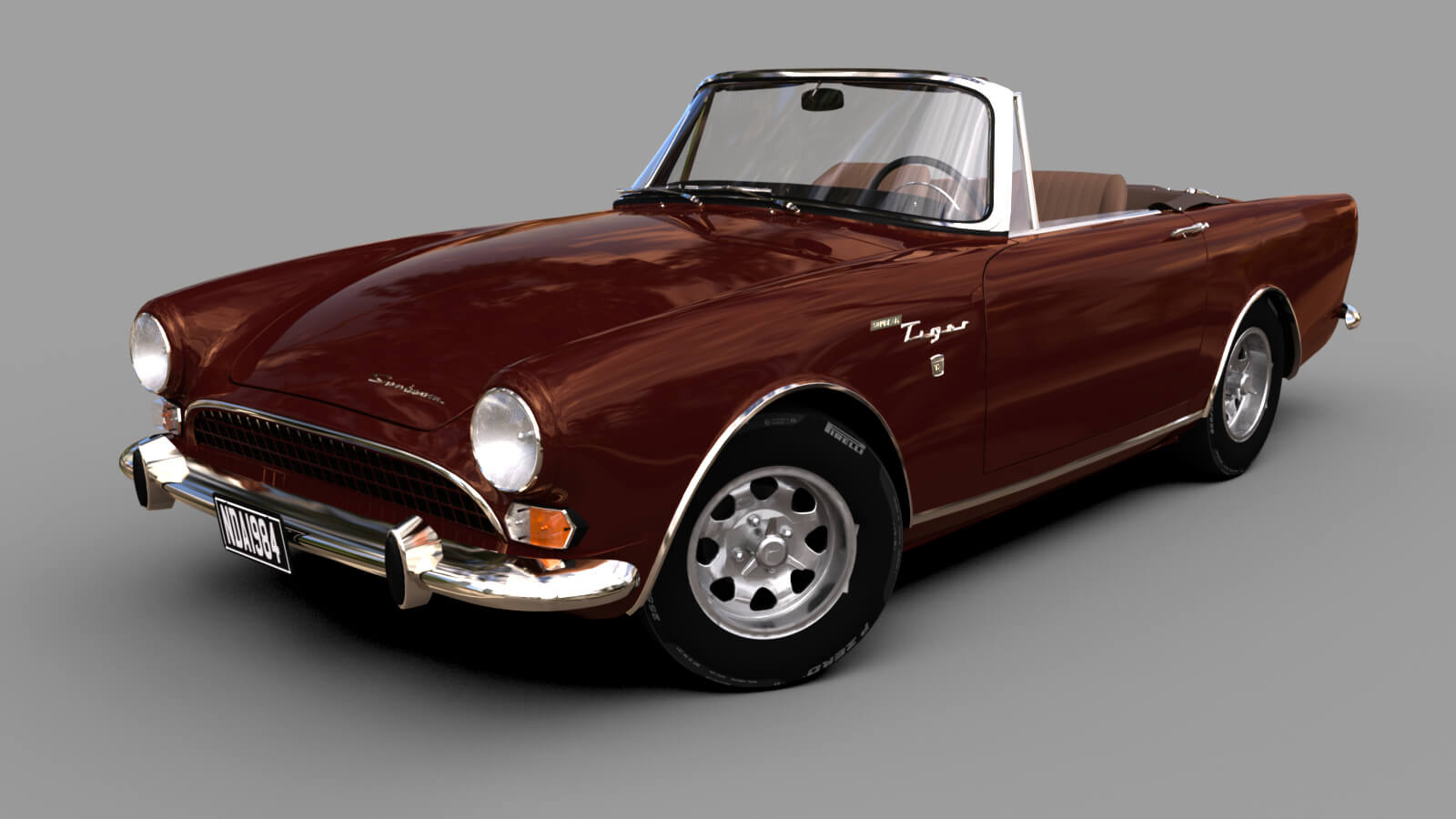 Sunbeam Tiger 1967 3D Model by nerdadantes
