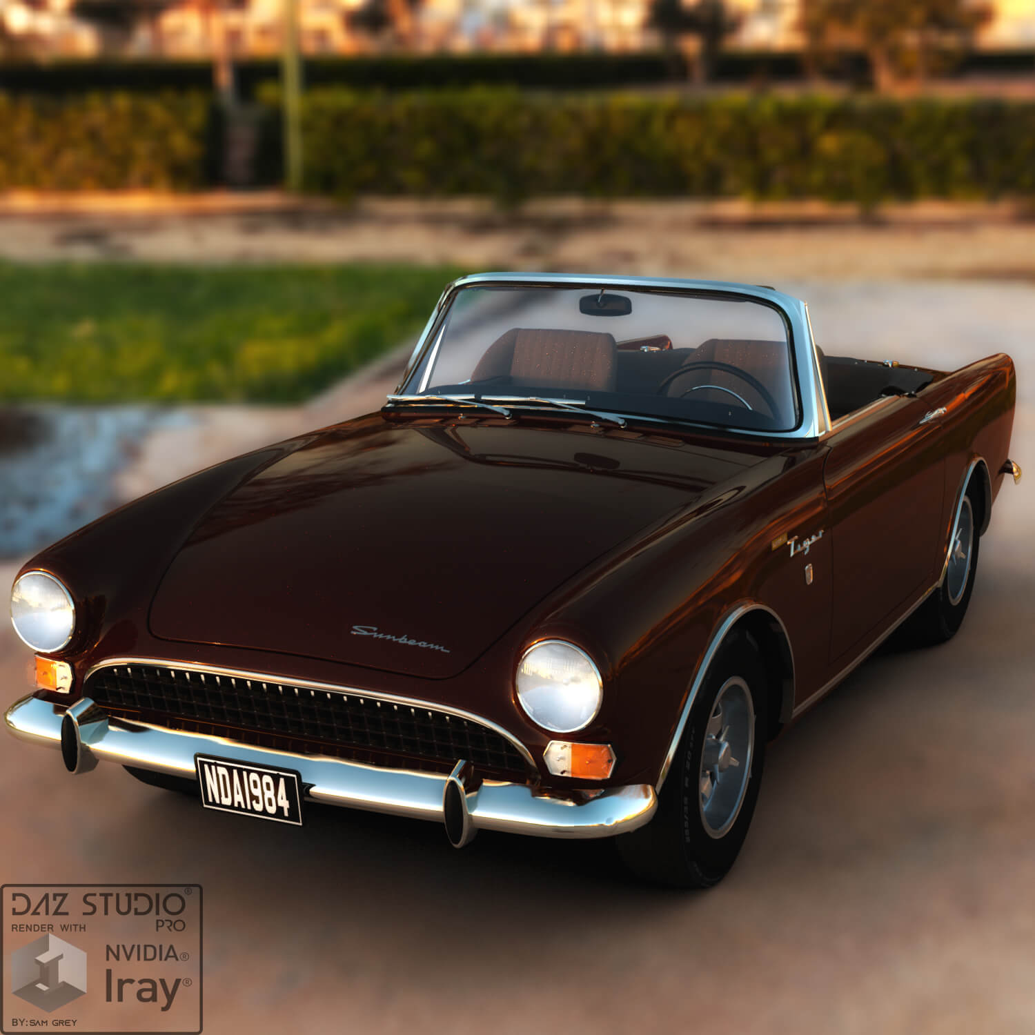 Sunbeam Tiger 1967 3D Model by nerdadantes