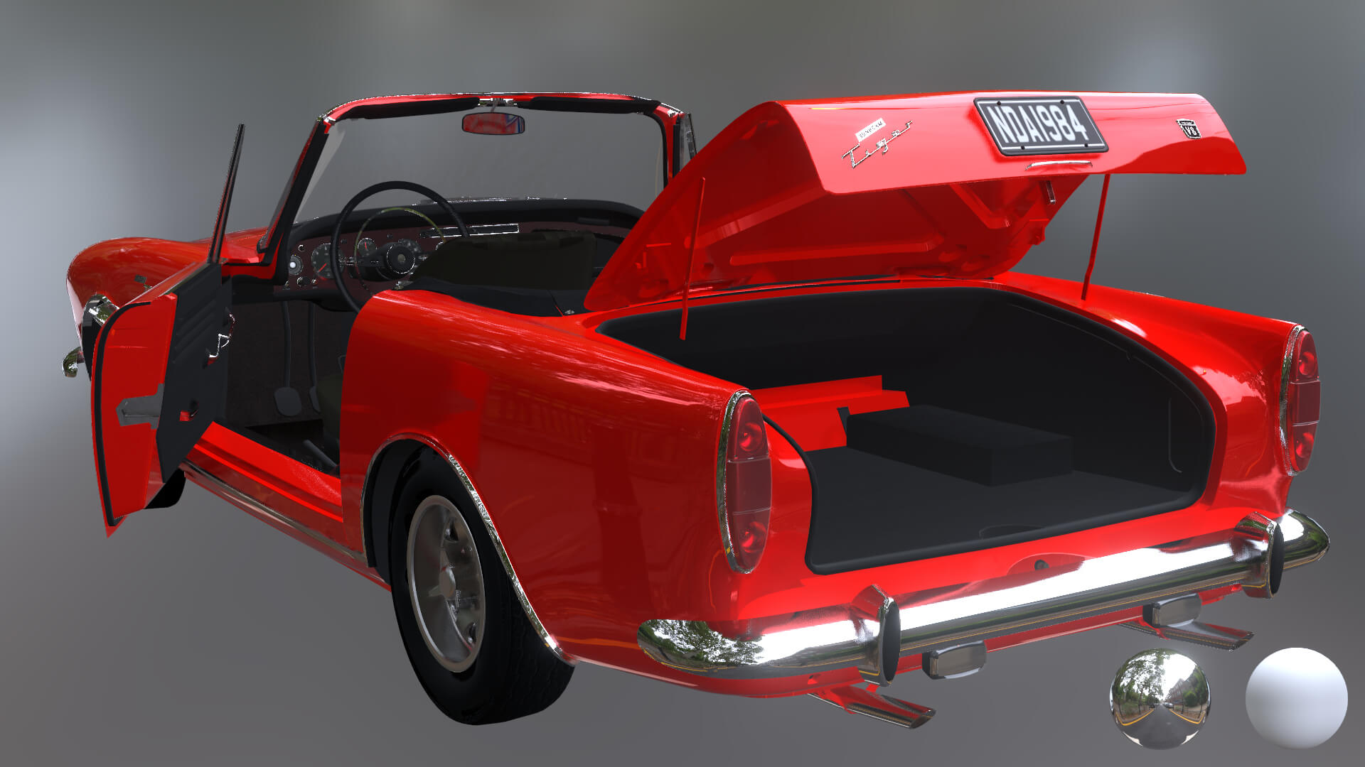 Sunbeam Tiger 1967 for DAZ Studio by nerdadantes