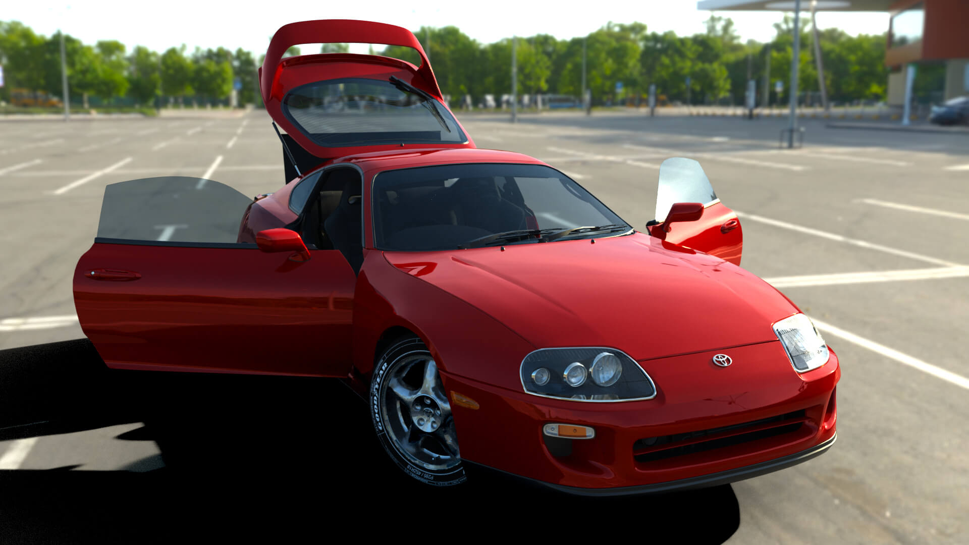 Toyota Supra 1998 for DAZ Studio by nerdadantes