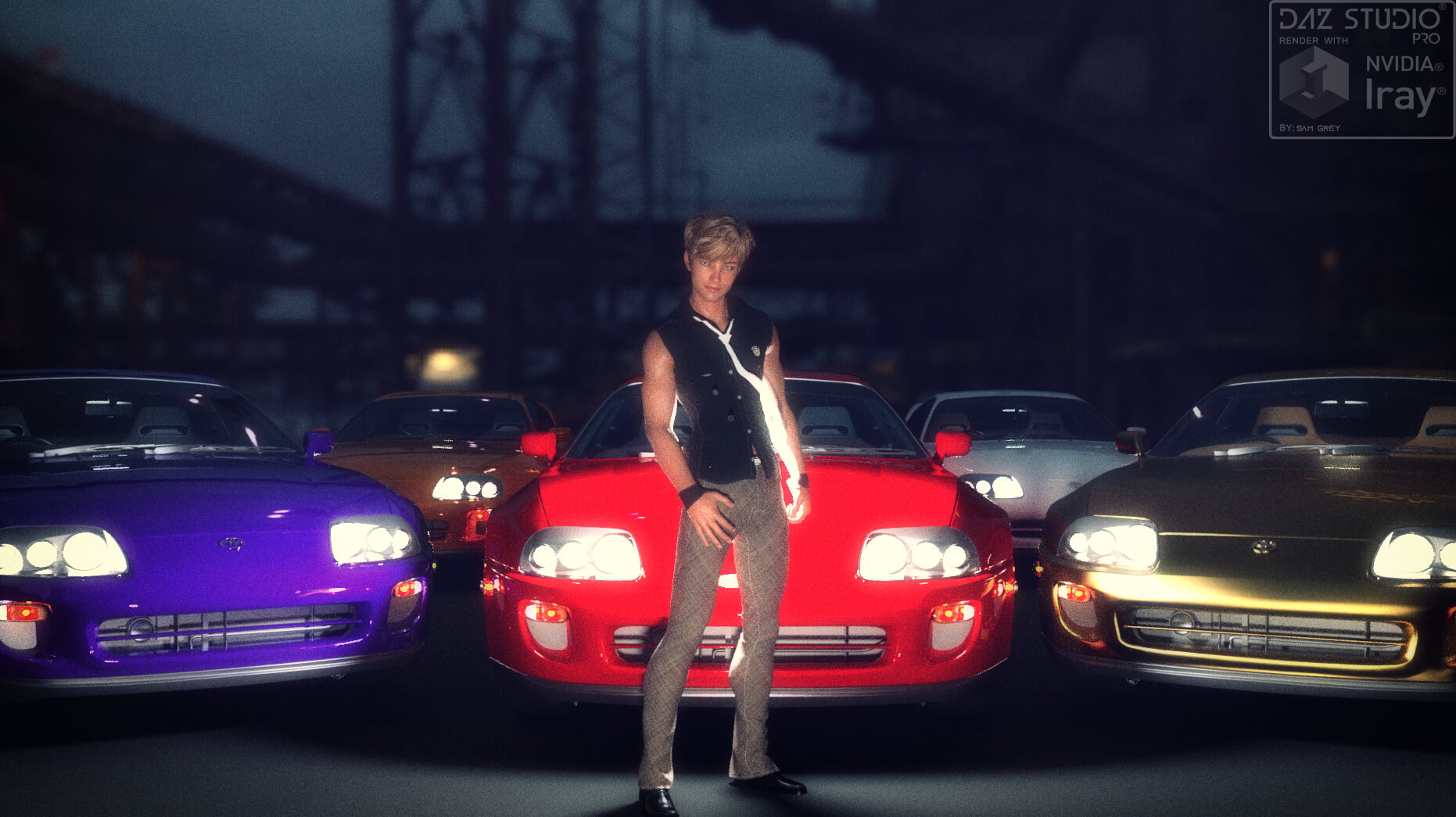 Toyota Supra 1998 for DAZ Studio by nerdadantes