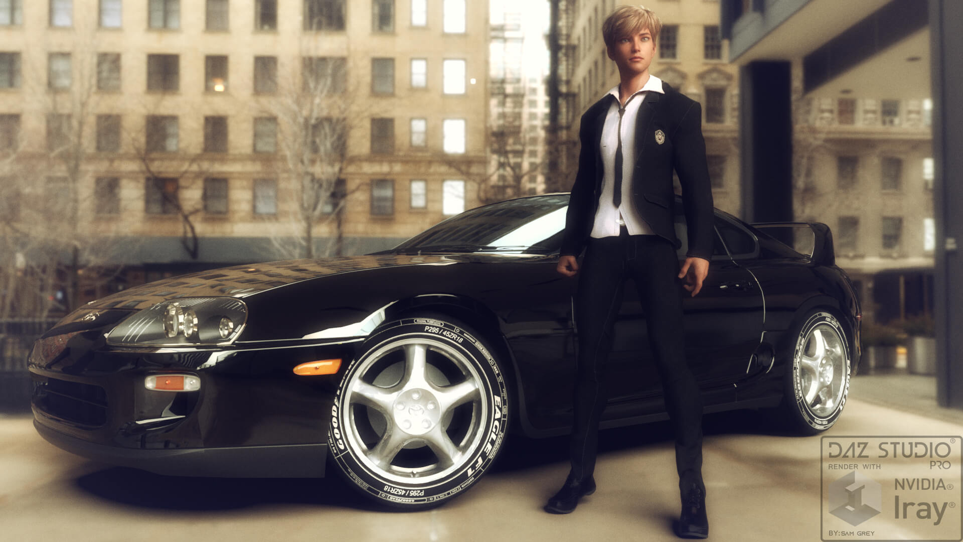 Toyota Supra 1998 for DAZ Studio by nerdadantes