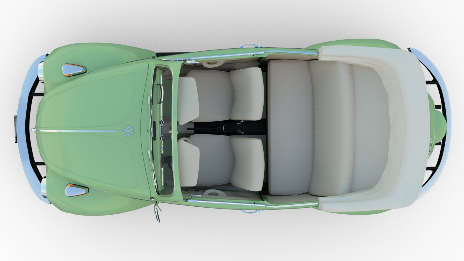 Volkswagen Beetle Convertible 1968 - Daz Content by nerdadantes
