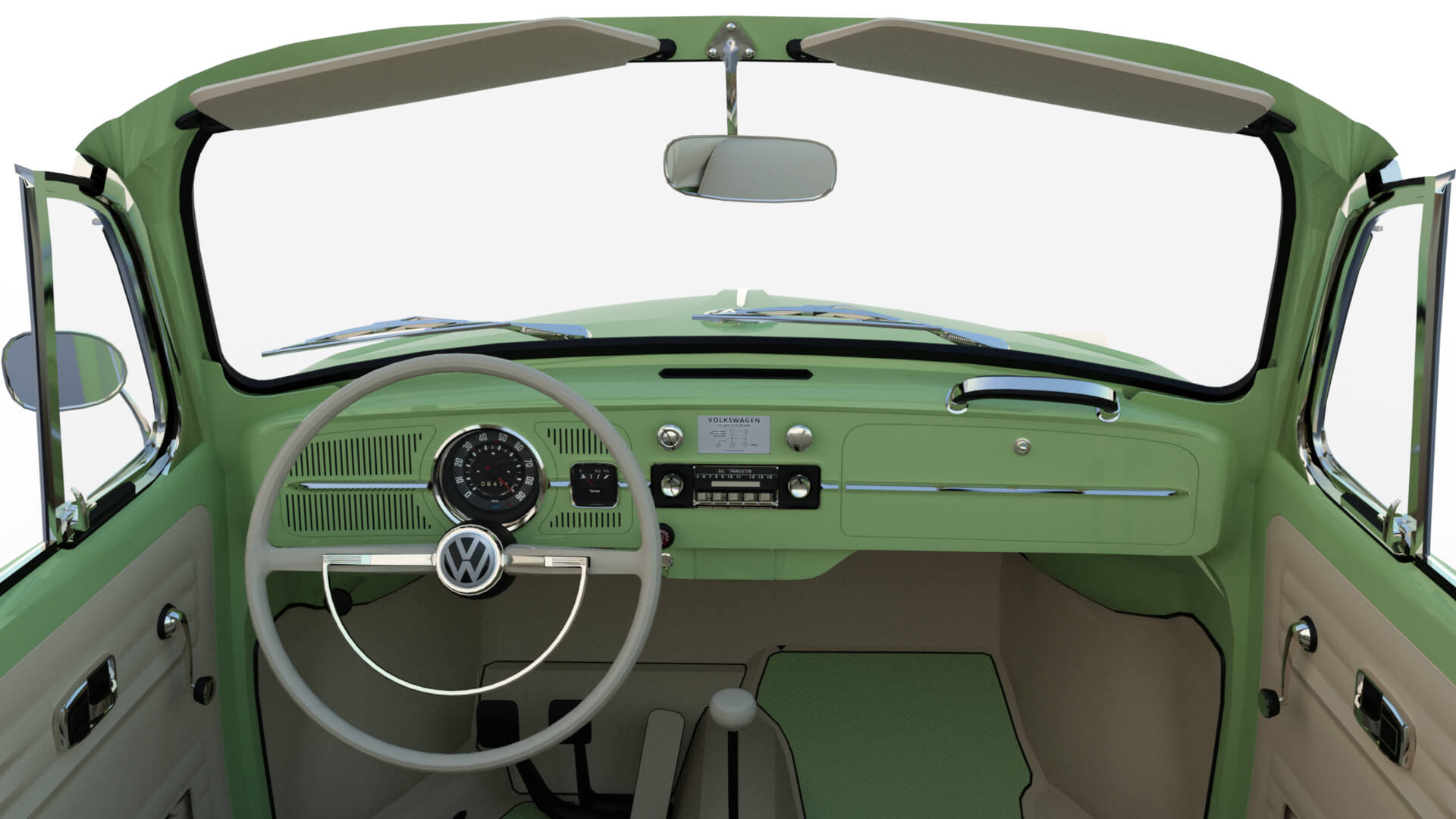 Volkswagen Beetle Convertible 1968 - Daz Content by nerdadantes