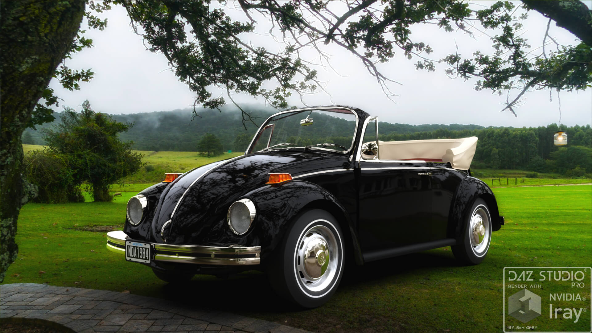 Volkswagen Beetle Convertible 1968 - Daz Content by nerdadantes